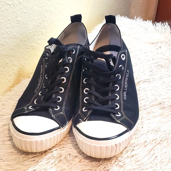Karl Lagerfeld | Shoes | Karl Lagerfeld Canvas Sneakers | Poshmark